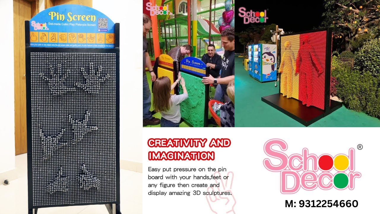 Giant Pin Art Wall Game | Pin Wall | Clone Box Giant Pin | School Decor ...