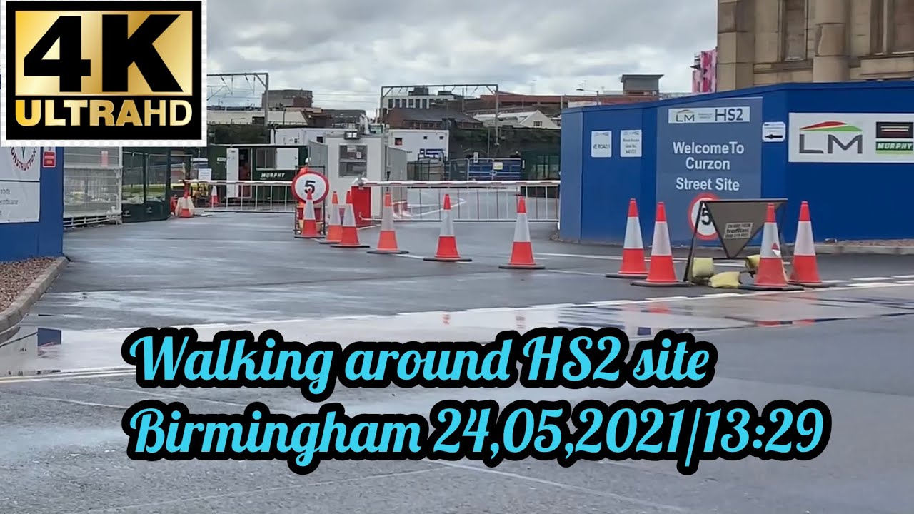 Walking around HS2 site Birmingham city centre England UK # 403 - YouTube