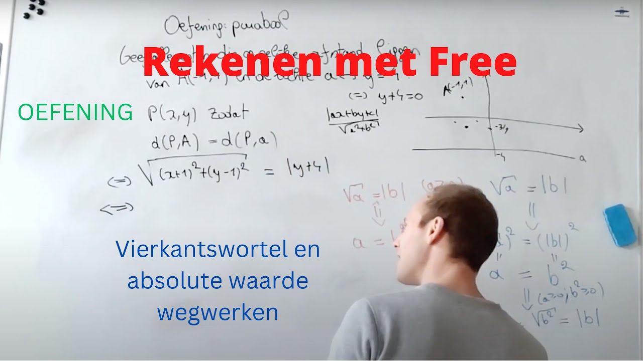 Meetkunde met Free 110 - Oefening parabool 2 - YouTube