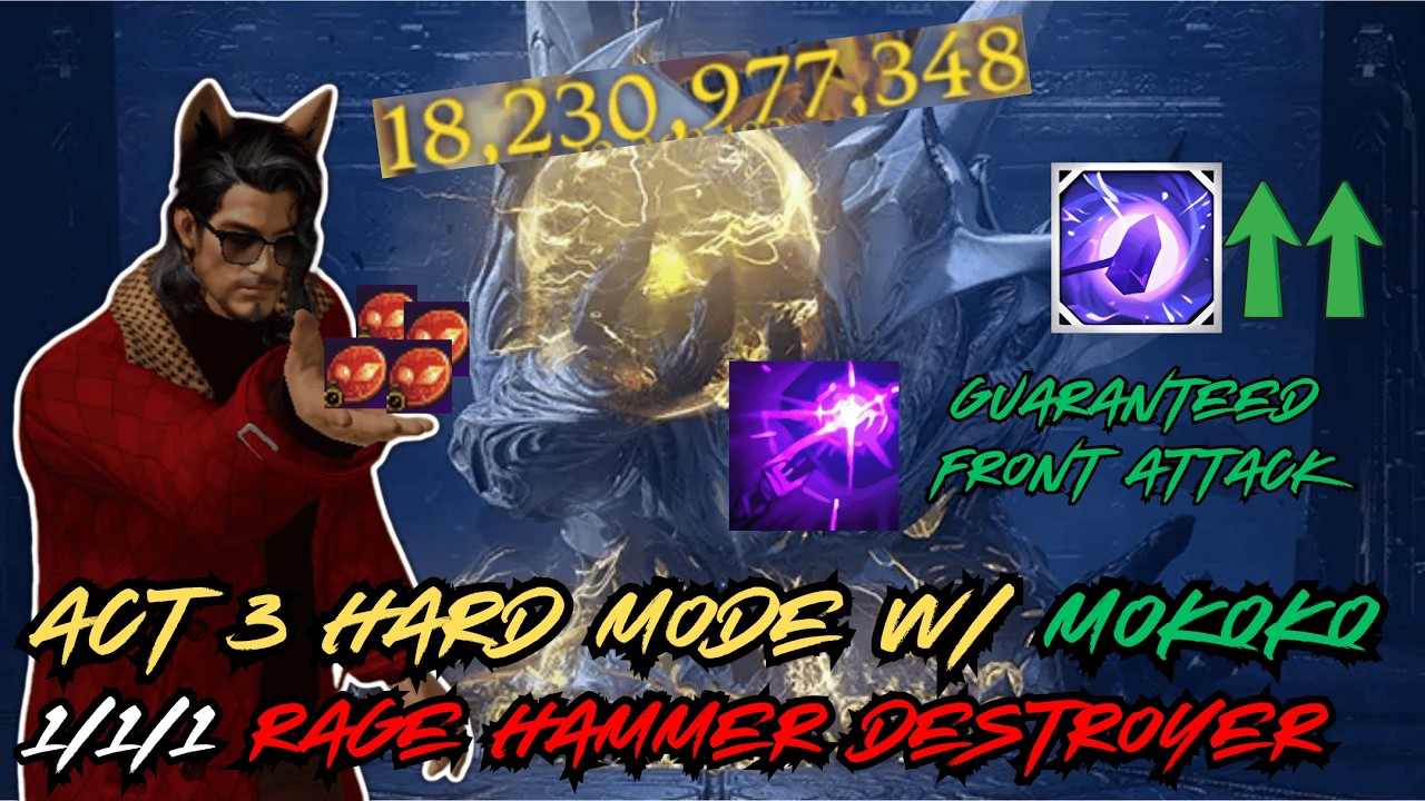 1/1/1 Rage Hammer Destroyer Mordum Hard Gates 1 - 3 | Lost Ark - YouTube