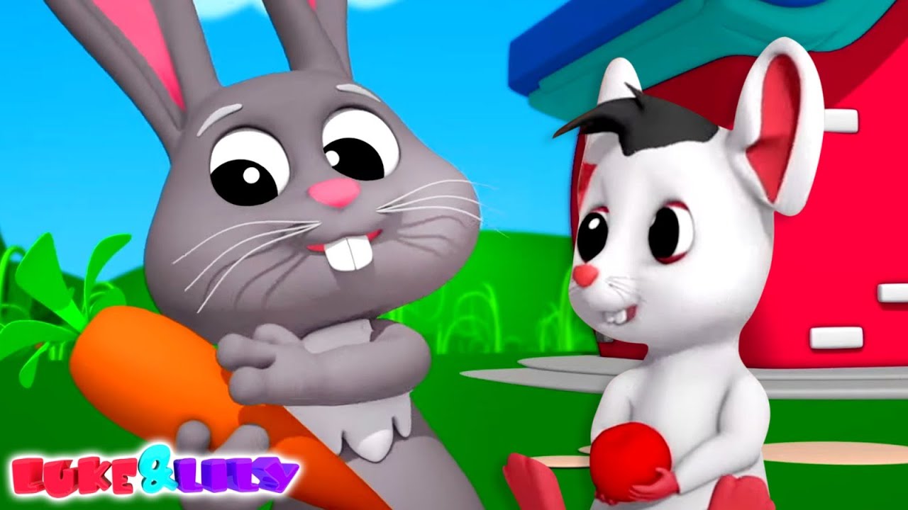 Luke And Lily - Овощная песня + Более детский сад учусь видео для детей ...