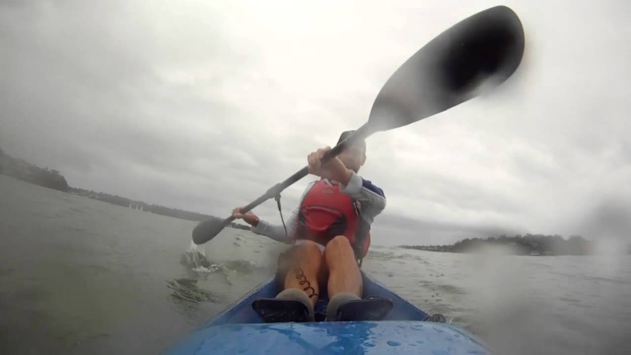 Bay surf on an ocean ski - YouTube