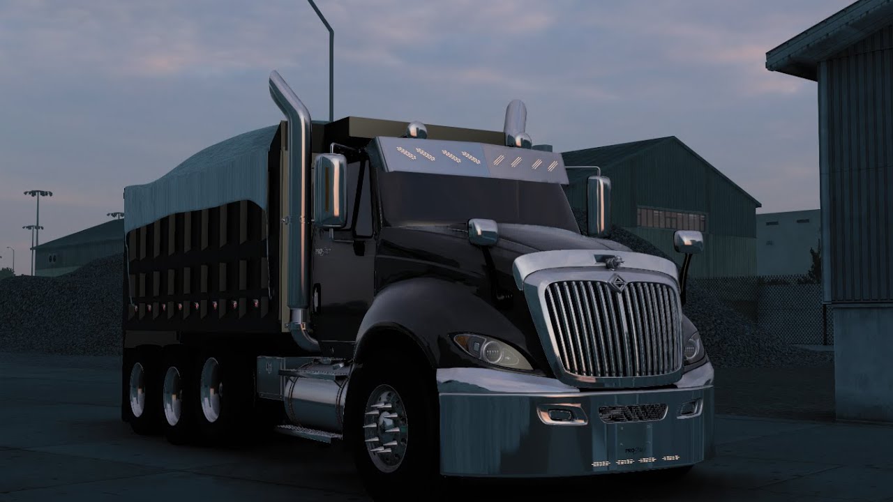 Ats 1.40 Custom Prostar Dump Truck Loaded With 28 Tons Of Sand - YouTube