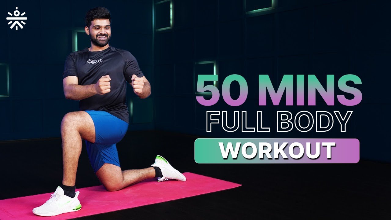 50-Min Full Body Strength & Conditioning Workout | Home Workout for Fat ...