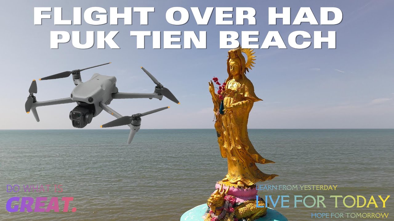 An Aerial view of Had Puk Tien beach by DJI Air 3s - YouTube