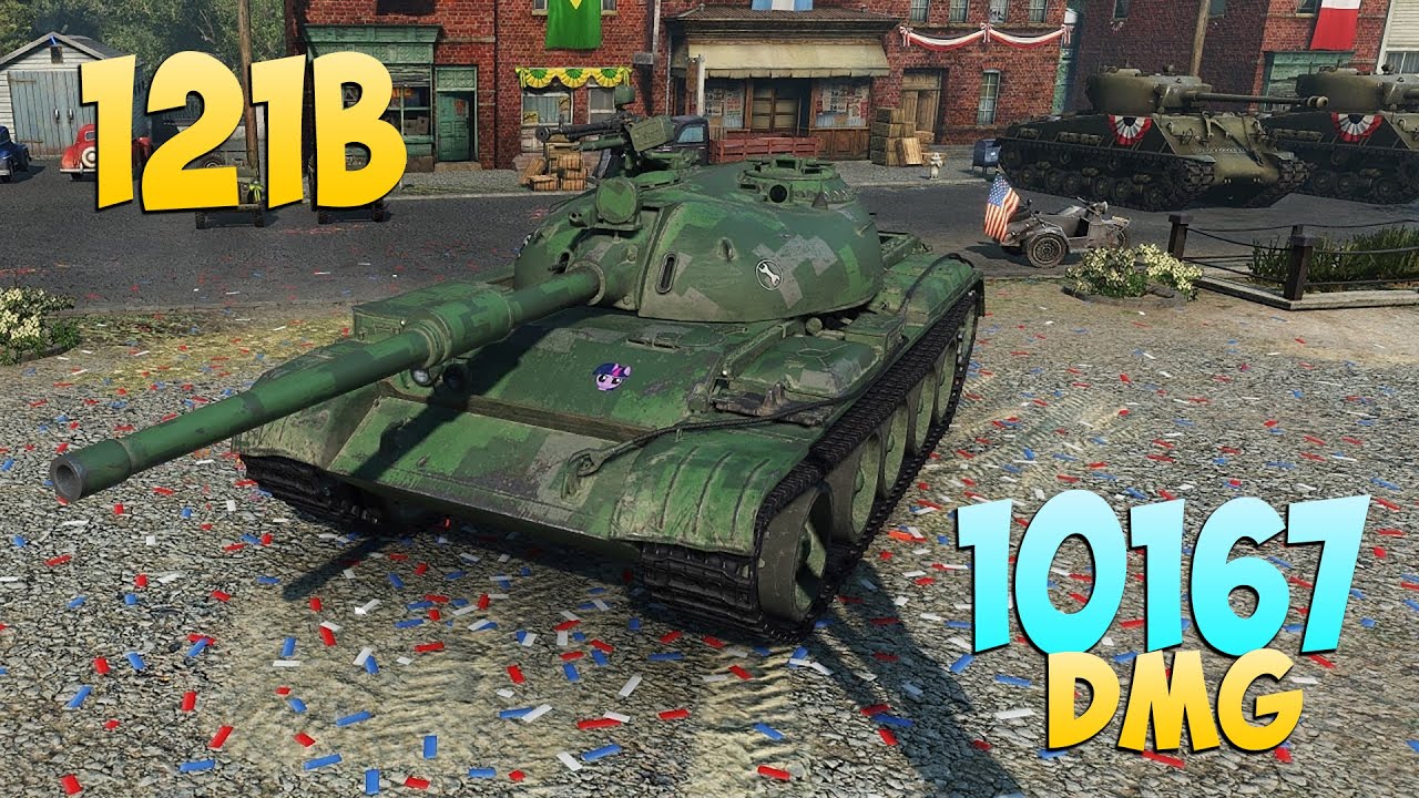 121B - 7 Frags 10.1K Damage - New colors! - World Of Tanks - YouTube