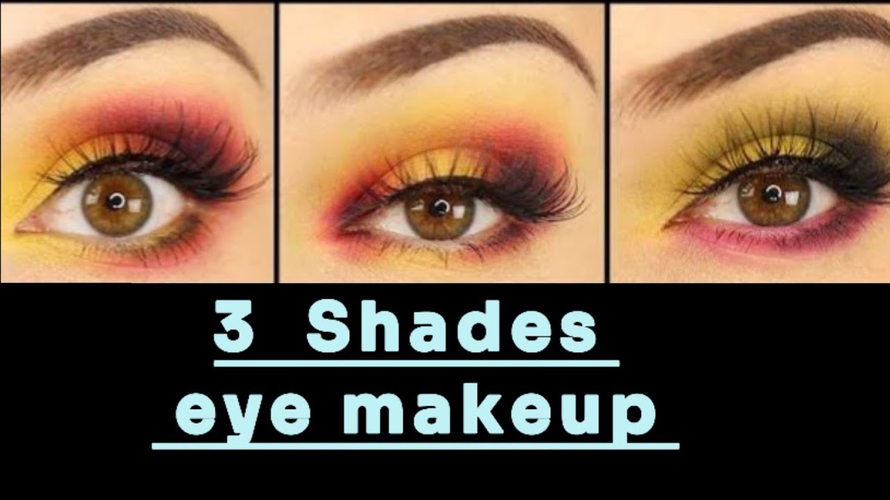 3 Shades eye makeup tutorial||Beauty hacks|| - YouTube