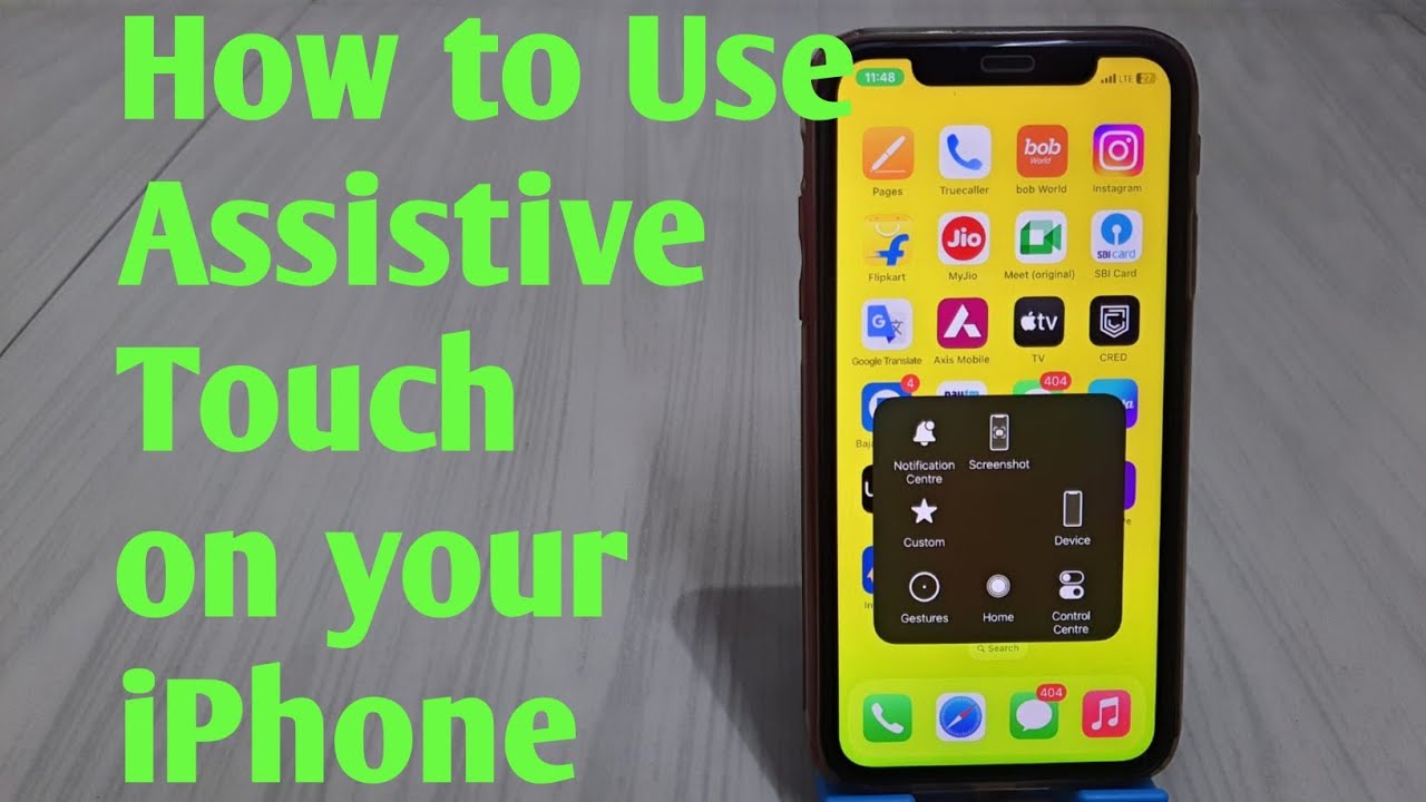 How to Use Assistive Touch on your iPhone| iPhone me Assistive Touch ...