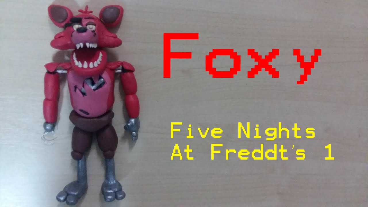 ทำ Foxy ด้วยดินน้ำมัน | FNAF 1| How to make a Foxy whit clay - YouTube