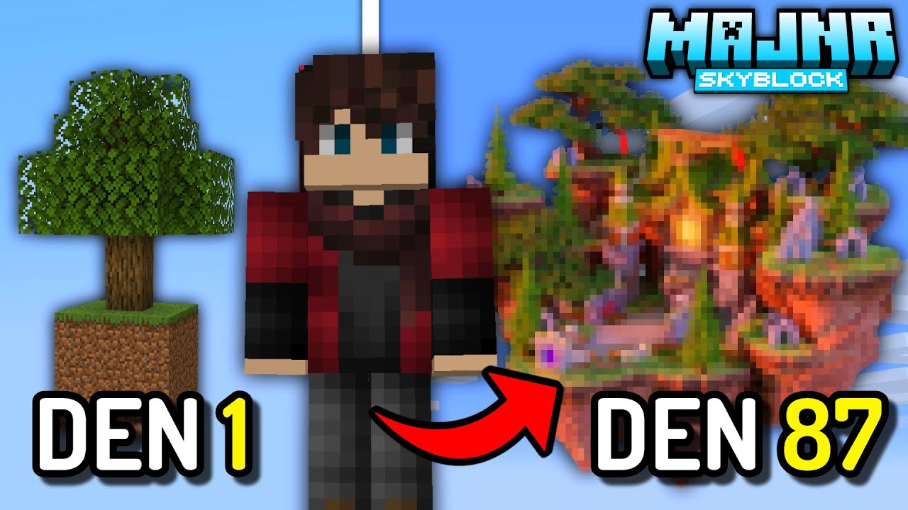 Vylepšil jsem MŮJ OSTROV na MAJNR SKYBLOCK... - YouTube