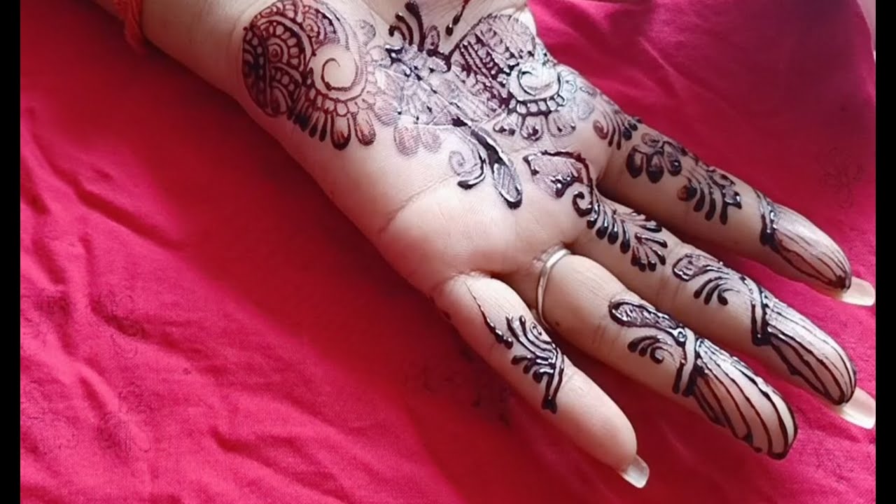 How To Make Mehndi Designs || Simple Mehndi Design || theagraharigirls ...