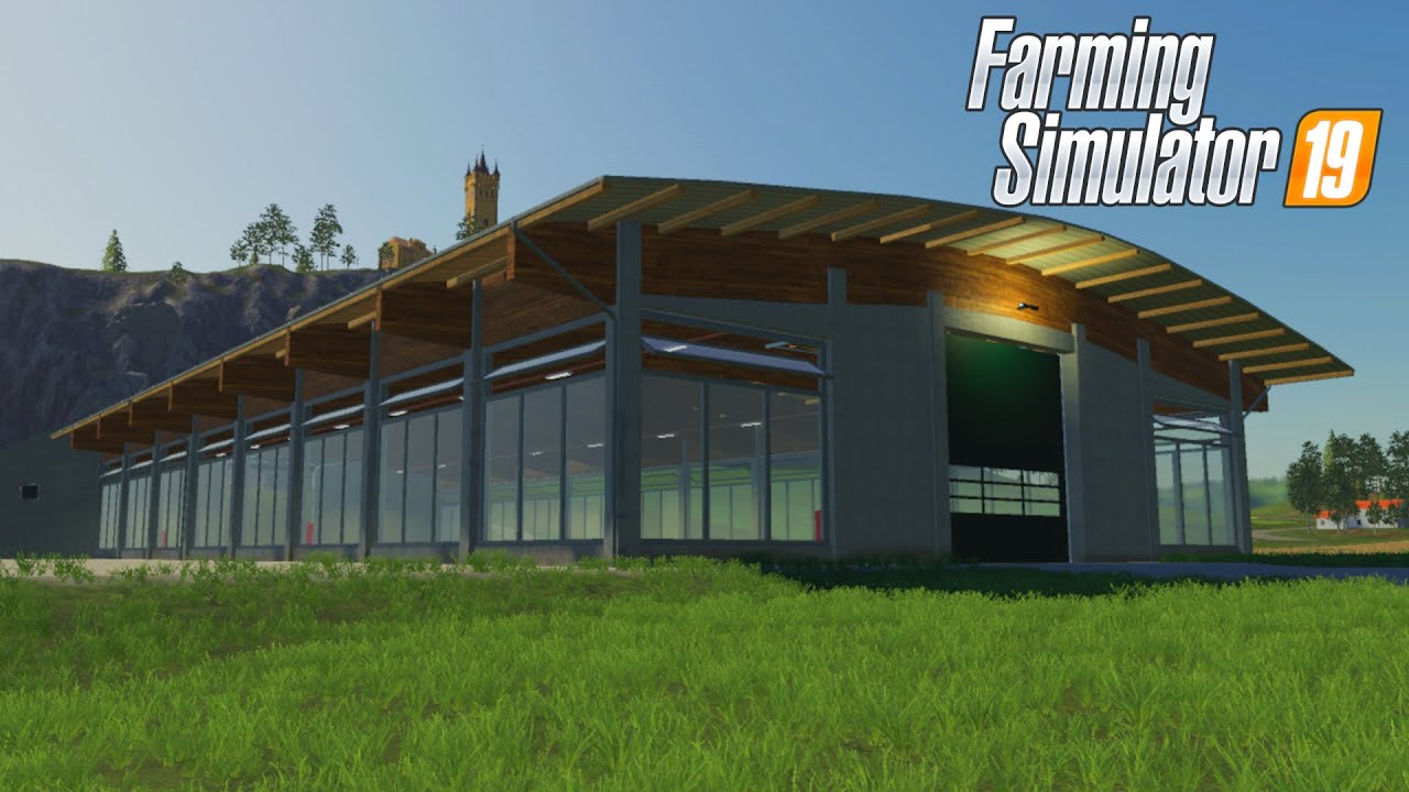 FS19 - Roof Green Large Machine Hall - Farming Simulator 2019 Placeable ...