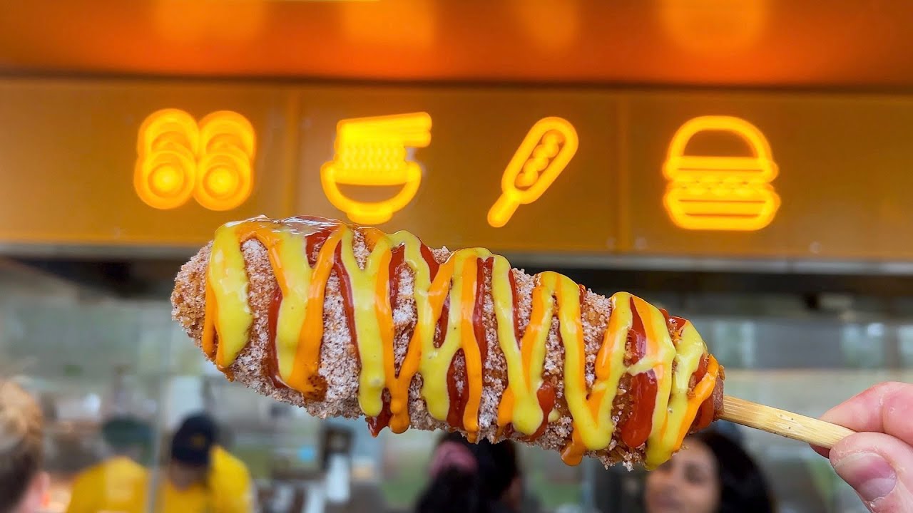 Famous KOREAN HOTDOGS Come To Manchester, 🌭🌭🌭BUNSIK - YouTube