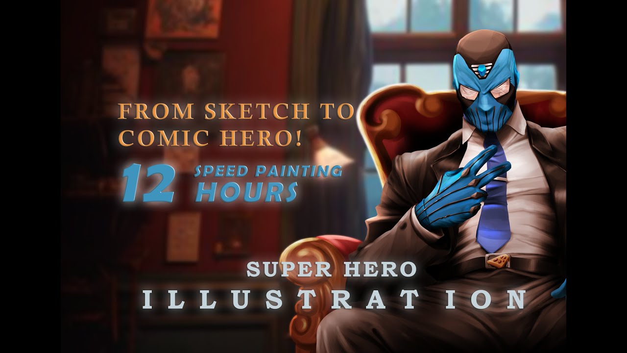 Speed Painting of Superhero Comic Character | Digital Art Timelapse ...