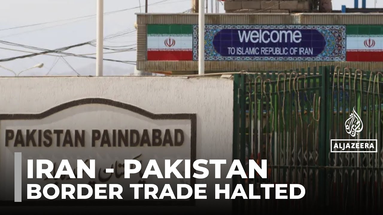 Trade disrupted at Iran-Pakistan border amid regional tensions - YouTube