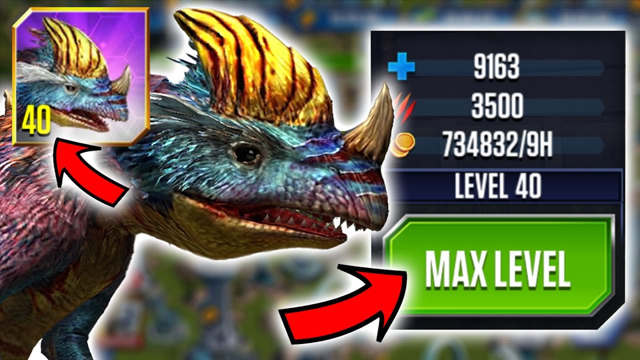 CERAZINOSAURUS UNLOCKED MAX LEVEL 40 | Jurassic World: The Game - YouTube