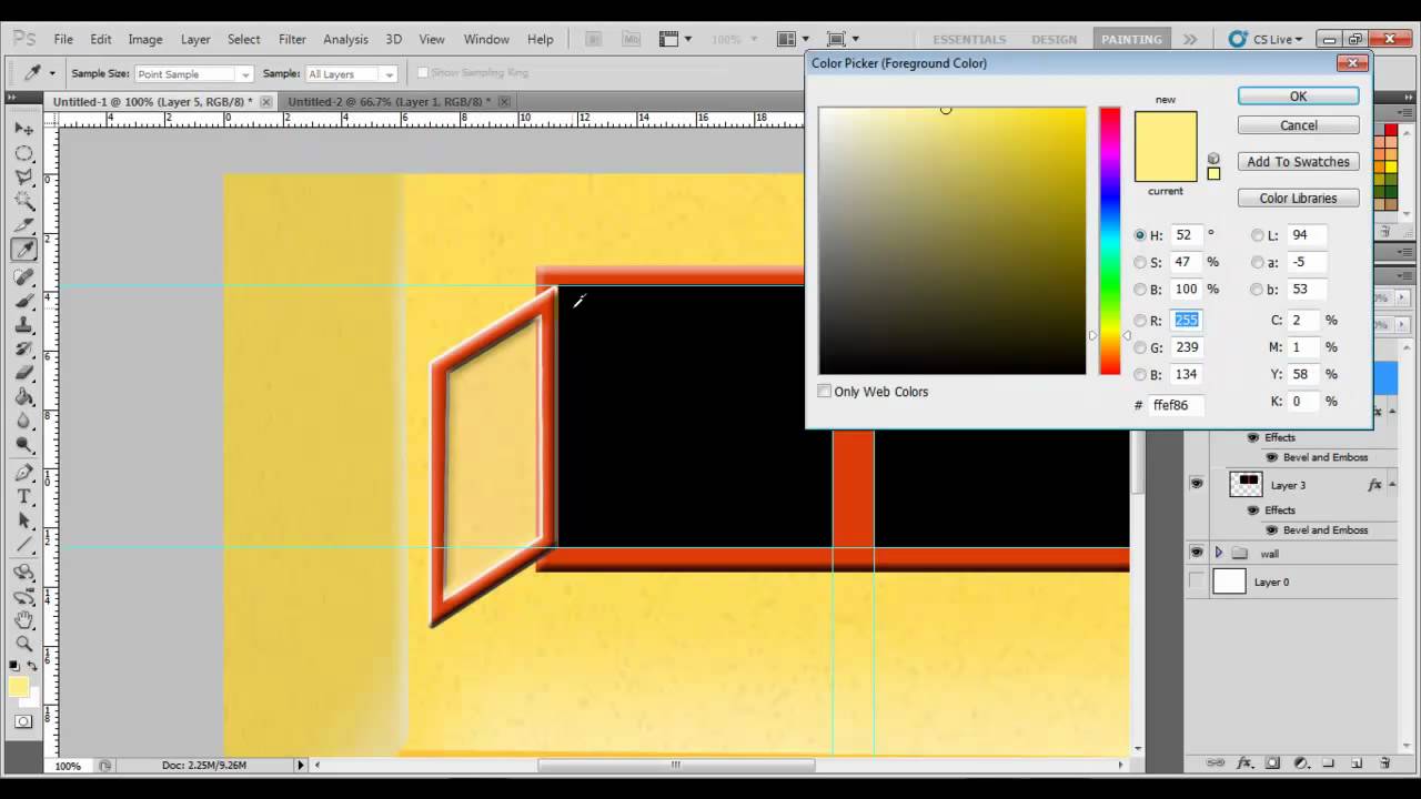 Create Deluxe Room with Adobe Photoshop (by omedikurd) - YouTube