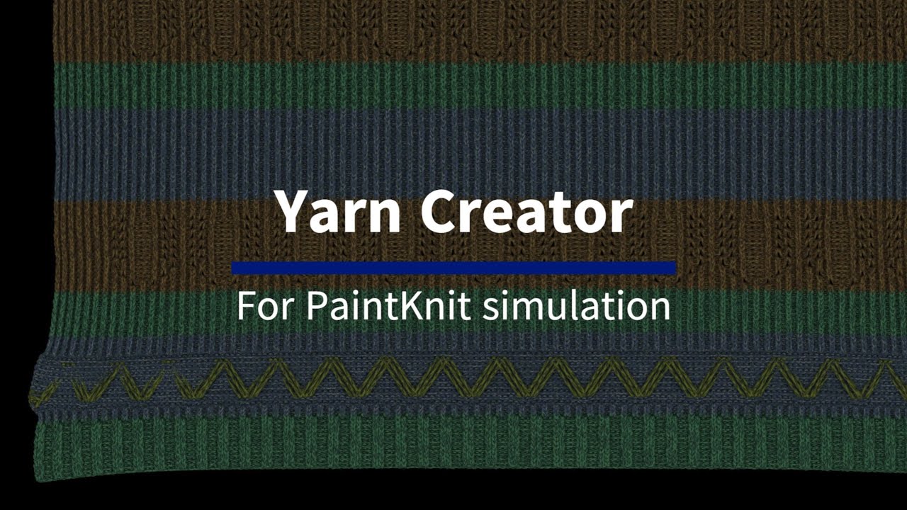 Yarn Creator - For PaintKnit simulation - YouTube