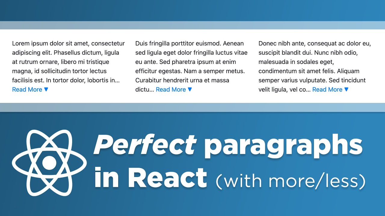 Create symmetrical paragraph lengths with Read More / Read Less in ...