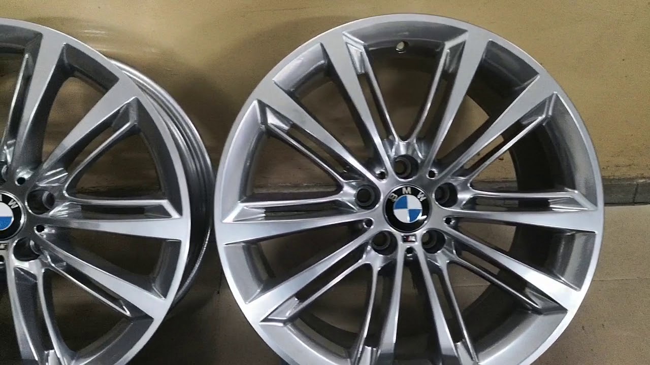 20" OEM BMW Styling 464 in chrome powder - YouTube
