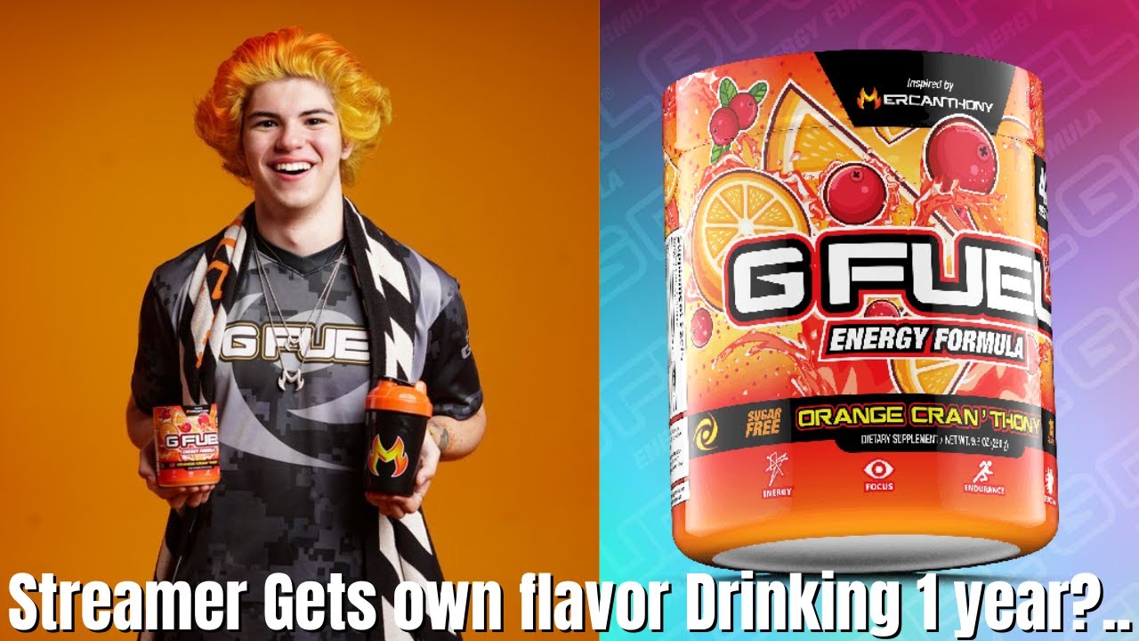Streamer Get's Own Gfuel Flavor After Drinking For 1 Year - YouTube