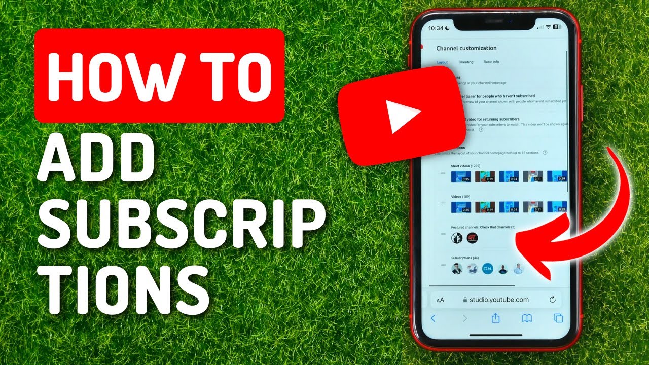 How to Add Subscriptions to Youtube Channel on Mobile - YouTube