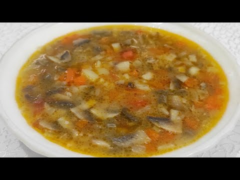 Mushroom and carrot soup. Healthy soup recipe | Göbələk supu resepti.