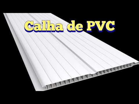 COMO FAZER CALHA COM FORRO DE PVC / muito facil - YouTube