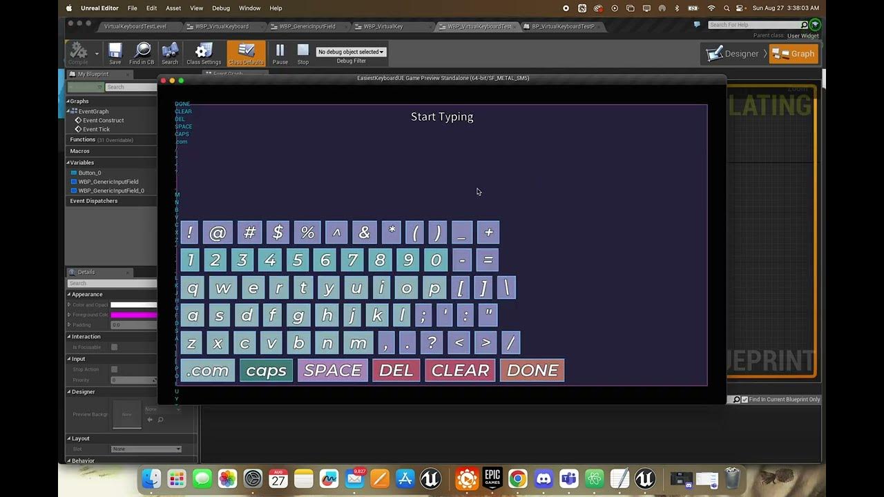 Virtual Keyboard For Gamepad V2 - Unreal Engine Demo SUPPORTS UE4 & UE5 - YouTube
