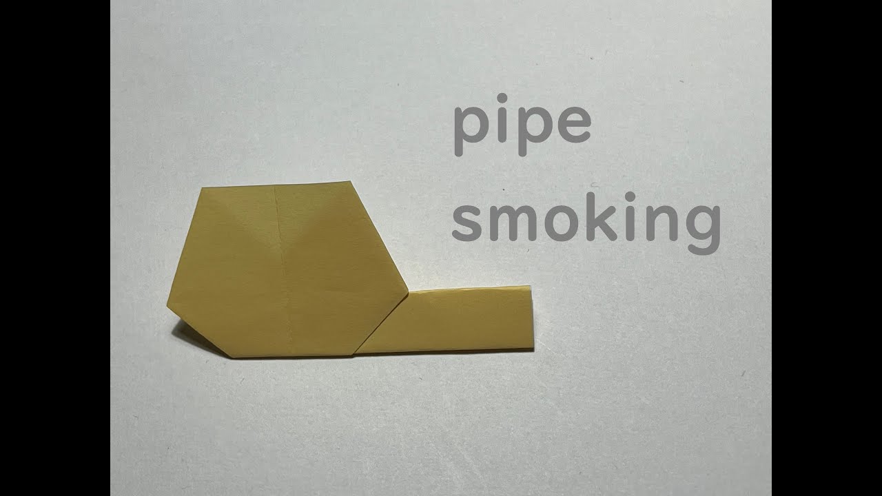 【折り紙・origami】パイプ pipe smoking - YouTube