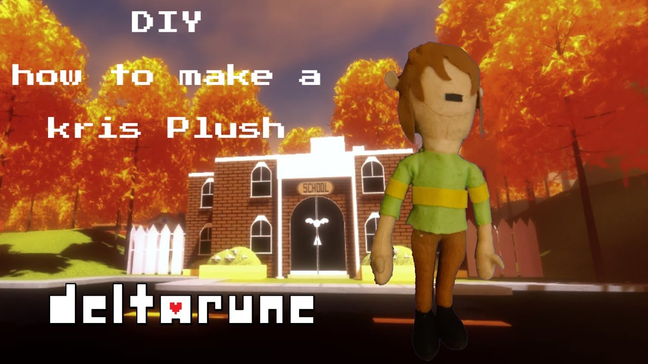 DIY how to make a kris Plush (DELTARUNE) - YouTube
