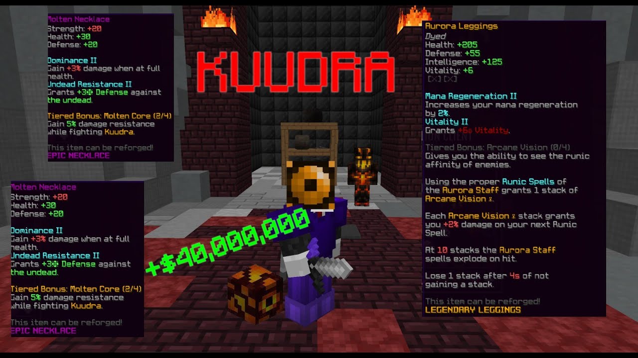 Loot from 1 Hour of Burning Kuudra - YouTube