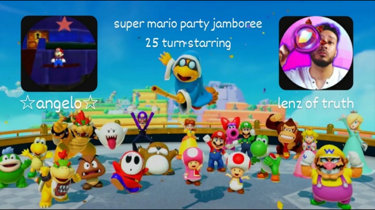 super mario party jamboree 25 turn stream ft. @lenzoftruth1480 - YouTube