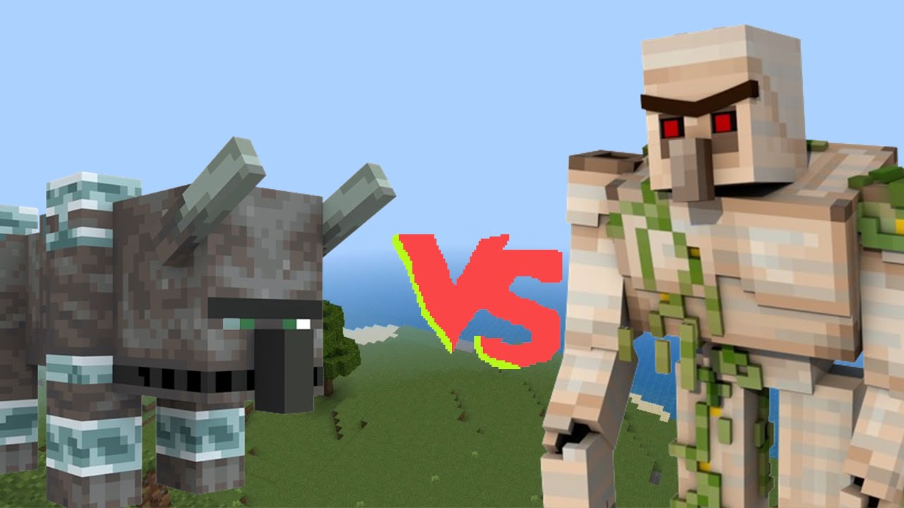 IRON GOLEM MELAWAN RAVAGER EMANG MASIH KUAT!! MINECRAFT - YouTube