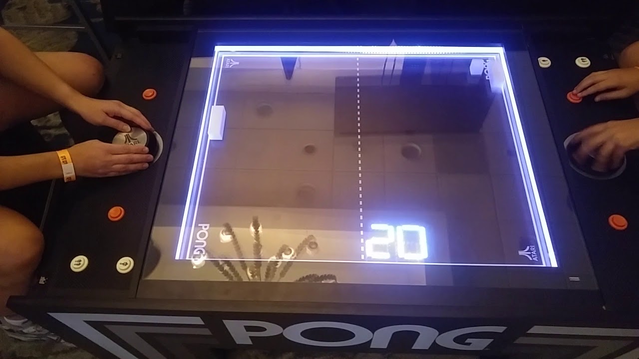 Awesome Pong coffee table game - YouTube