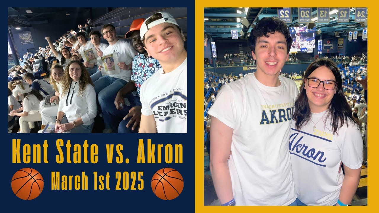 Kent State vs Akron Rivalry Basketball Game VLOG🏀⛹️ | March 1st 2025 ...