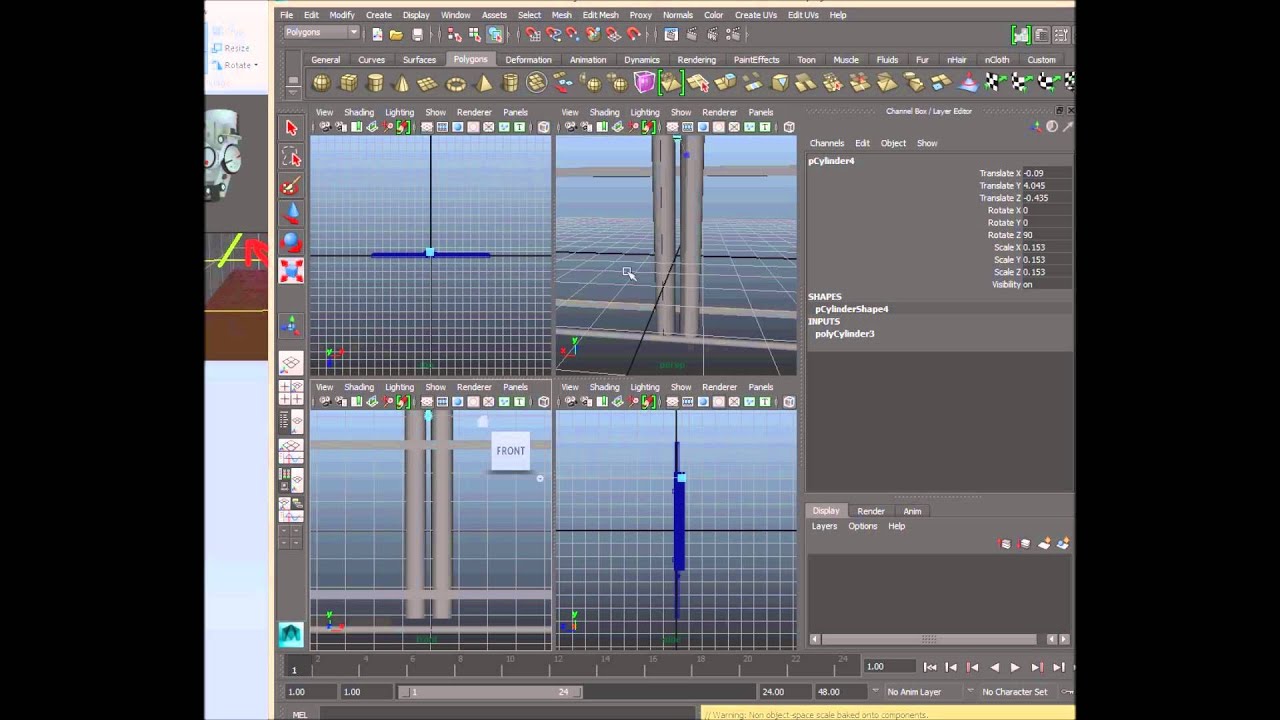 Portal 2 Panel Speed model Part 1 Maya - YouTube