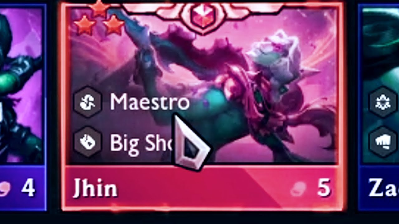 Jhin One Two Three 4 Star⭐⭐⭐ Tft Set 10 Youtube