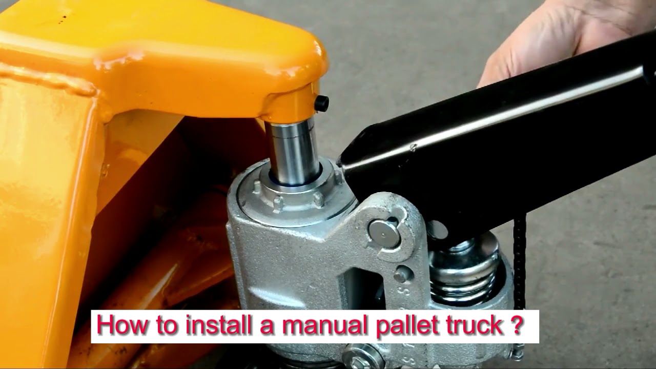 How to install a manual pallet truck - YouTube