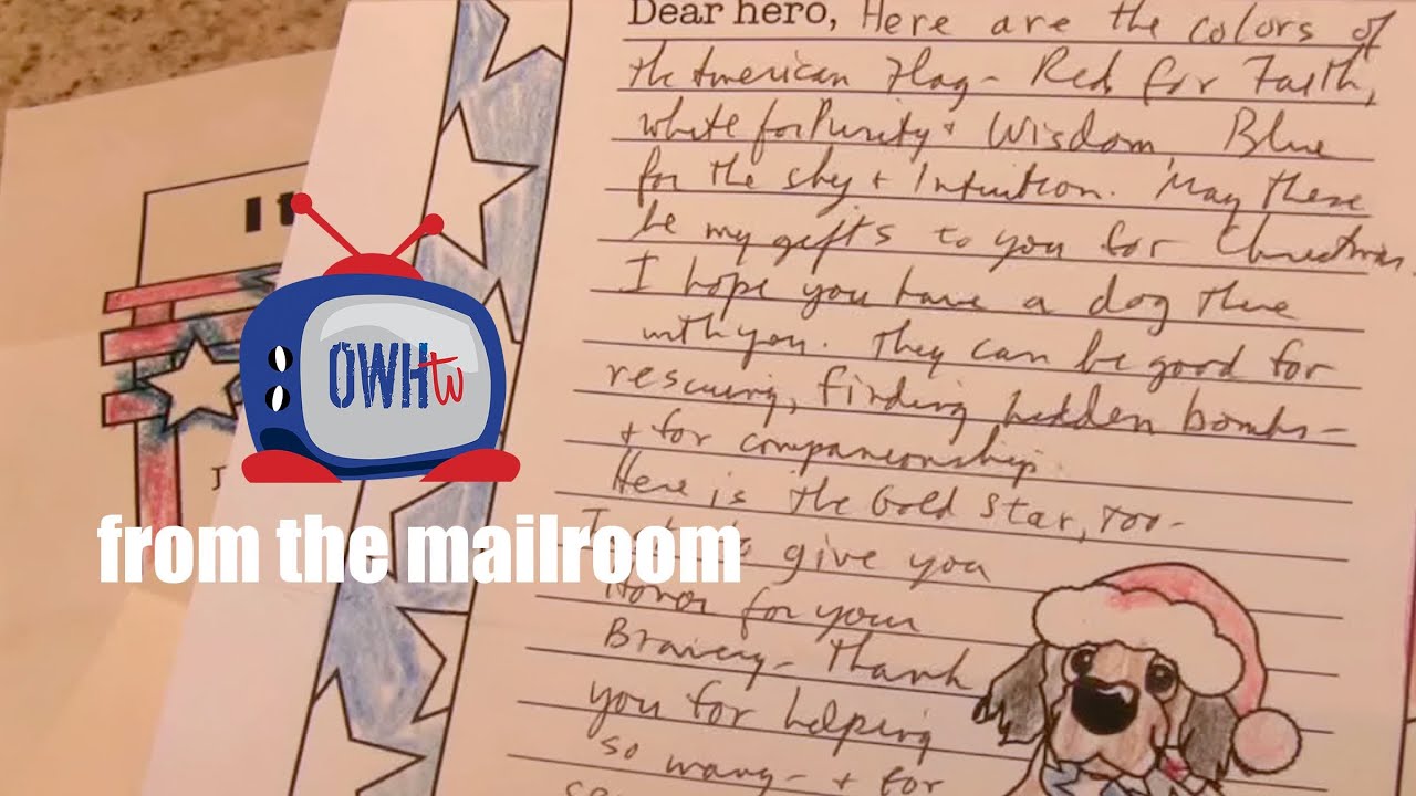 Helping others write to our heroes! - YouTube