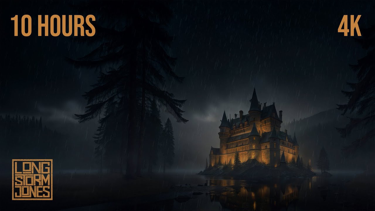 The SLEEPIEST CASTLE of IMAGINATION | 10 HOURS of Thunder & Rainstorm ...