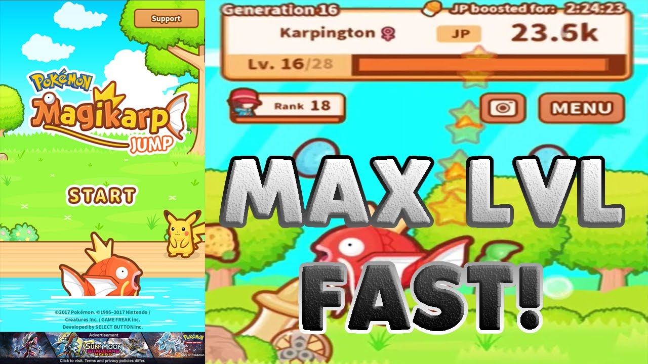 HOW TO MAX OUT MAGIKARP FAST - MAGIKARP JUMP 🐟🐟🐟 - YouTube