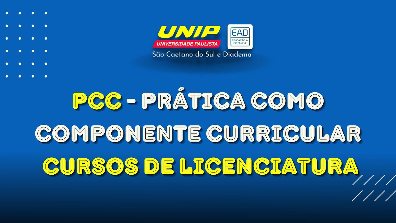 PCC (Prática como Componente Curricular) Cursos de Licenciatura - YouTube
