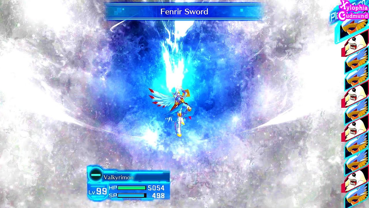 『Xylophia Gudmund』 Aquilamon Gatomon Silphymon to Valkyrimon Evolution ...