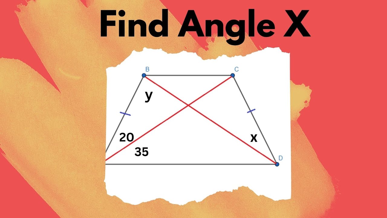 What's The Value Of Angle X In This Complex Quadrilateral? - YouTube
