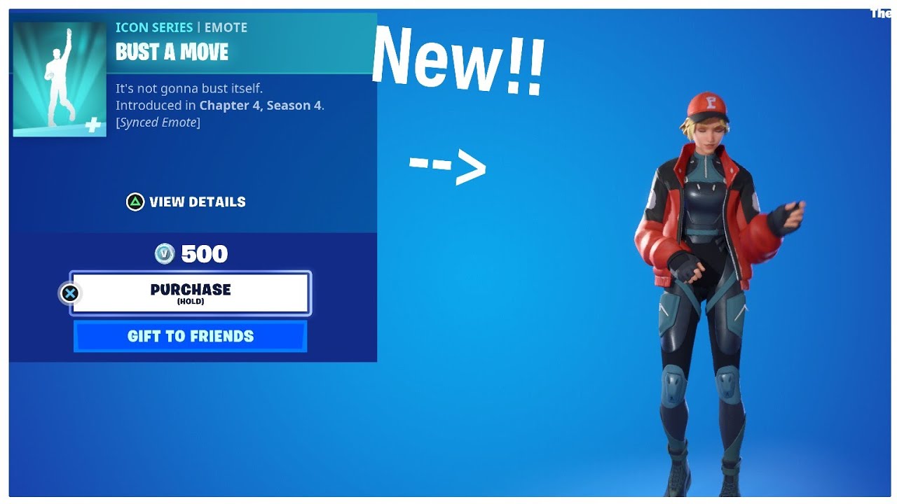 New 'Bust A Move' Icon Emote Out Now - Emote Showcase - YouTube