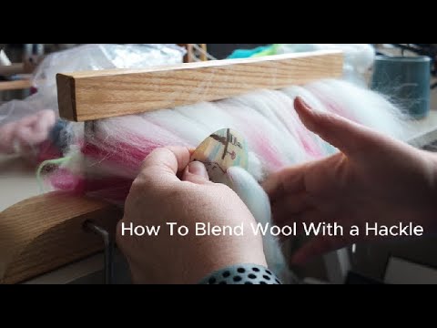 Blending Wool with a Hackle & Diz: Spin Your Own Unique Yarn! - YouTube