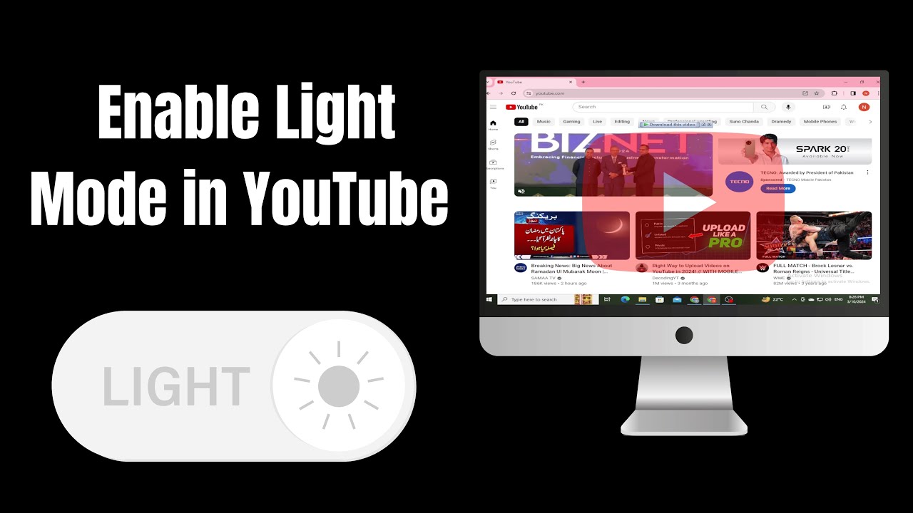 How To Enable Light Mode in YouTube (2024) - YouTube