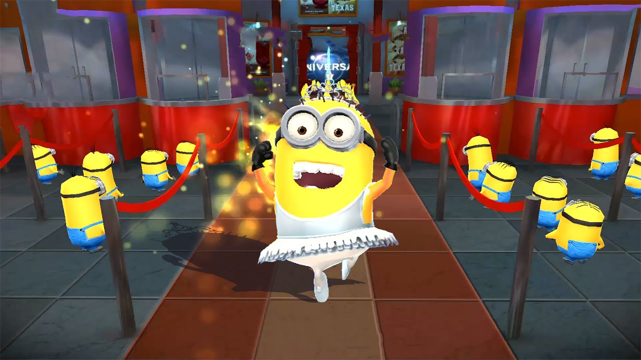 Ballerina minion Jump over 60 obstacles while using the Banana Vacuum ...