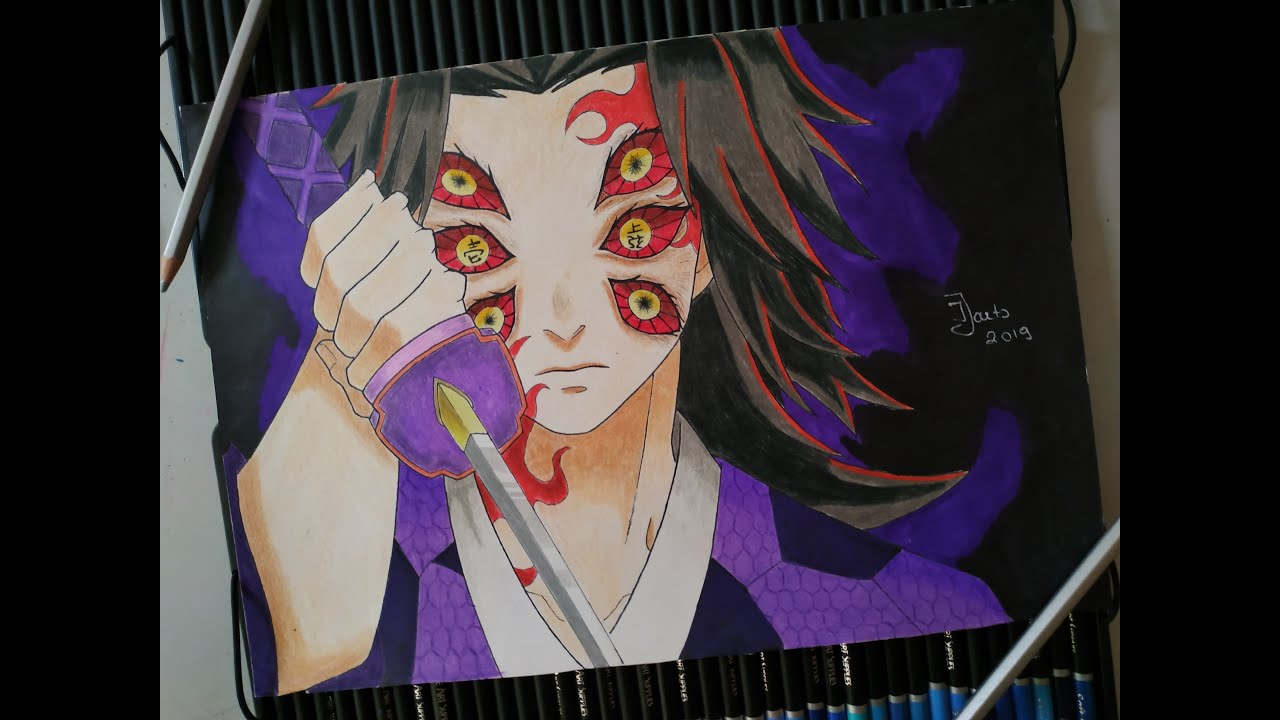 Drawing Kokushibou from Kimetsu No Yaiba - YouTube